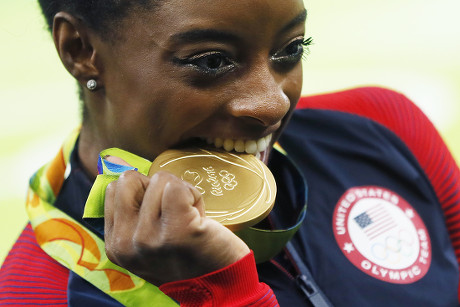 United States Simone Biles Gold Medal Editorial Stock Photo - Stock ...