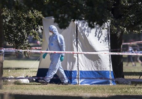 Body discovered in Hyde Park, London, UK - 12 Aug 2016 Stock Pictures ...