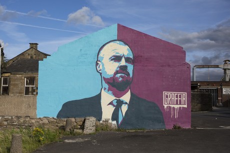 Huge Painted Mural Burnley Manager Sean Editorial Stock Photo - Stock ...