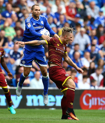 Matthew Connolly Cardiff City Sebastian Polter Editorial Stock Photo ...