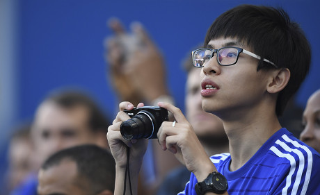 Chelsea Fan During Premier League Match Editorial Stock Photo - Stock ...