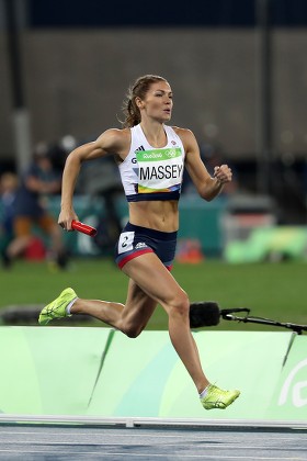 Athletics Kelly Massey Action Womens 4x400m Editorial Stock Photo ...
