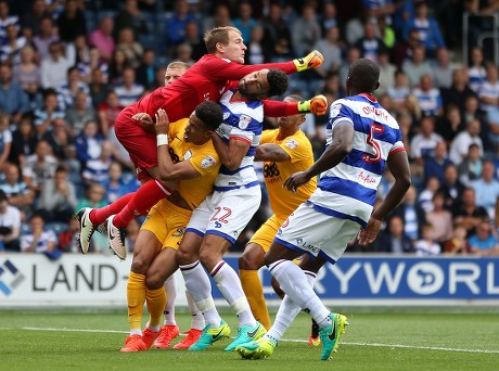 Qpr Goalkeeper Alex Smithies Lands On Editorial Stock Photo - Stock ...