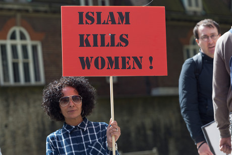 Antiislamic Activists Join Islam Kills Women Editorial Stock Photo ...