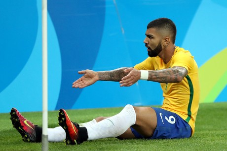 Football Gabriel Barbosa Brazil Reacts During Editorial Stock Photo ...