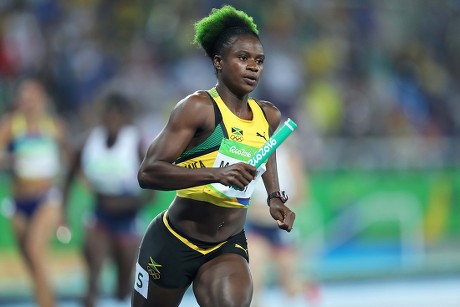 Anneisha Mclaughlinwhilby Jamaica Compete Womens 4x400meter Editorial ...