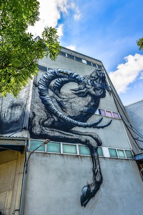 Work Roa Belgium His Animals Murals Editorial Stock Photo - Stock Image ...