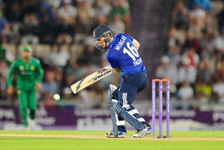 England Captain Eoin Morgan Batting During Editorial Stock Photo ...