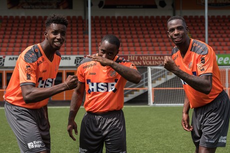 FC Volendam football team photo shoot, Kras stadium in Volendam, The ...