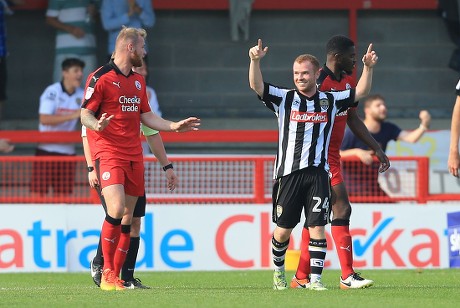 Adam Campbell Notts County Celebrates Putting Editorial Stock Photo ...