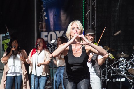 'Fox and Friends' TV show, New York, USA - 26 Aug 2016 Stock Pictures ...