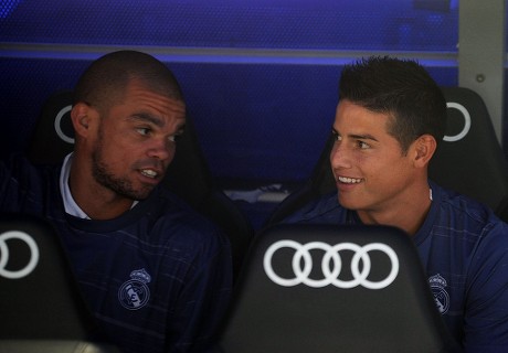 Real Madrids Players Pepe L James Editorial Stock Photo - Stock Image ...