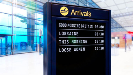 Screen Grab Shows Arrival Sign City Editorial Stock Photo - Stock Image ...