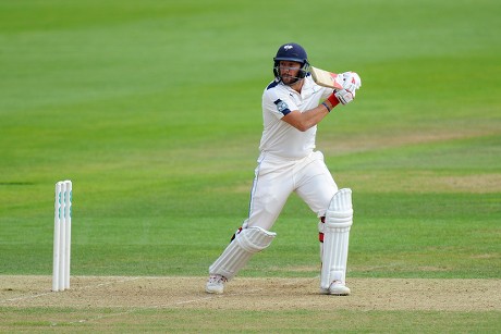 Yorkshires Andrew Hodd Batting During Specsavers Editorial Stock Photo ...