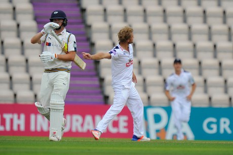 Hampshires Gareth Berg Celebrates Taking Wicket Editorial Stock Photo ...