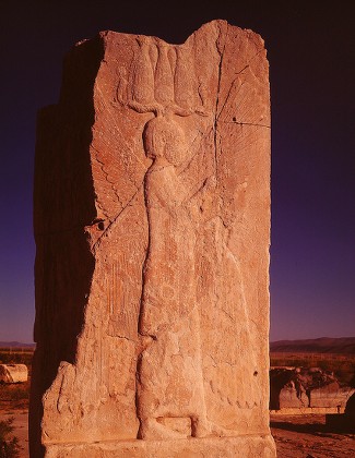 Relief Possibly Figure Ciro Persian Stele Editorial Stock Photo - Stock ...