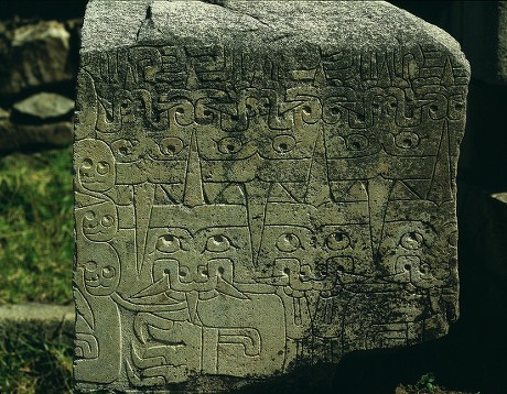 Feline Stylised Fangs Relief Lintel Temple Editorial Stock Photo ...