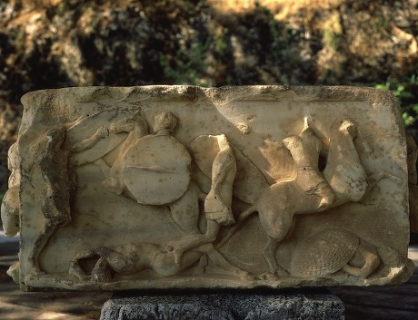 Battle Relief Classical Greek Editorial Stock Photo - Stock Image ...