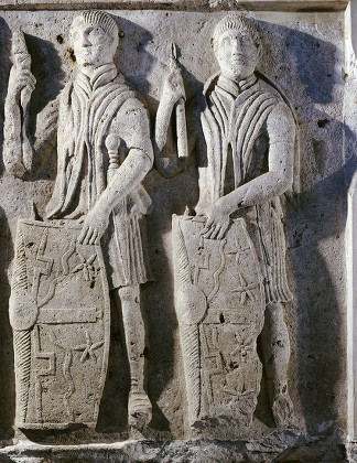 Roman Soldiers Relief Carving Triumphal Arch Editorial Stock Photo ...