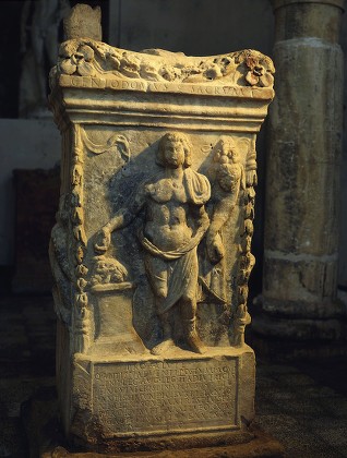 Domestic Altar Dedicated 164 Ad Antistius Editorial Stock Photo - Stock ...