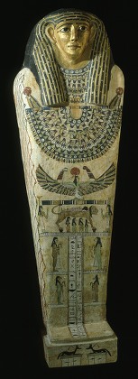 Deceased Flanked By Horus Symbols Coffin Editorial Stock Photo - Stock ...
