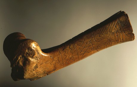 Deer Bone Engravings 7th5th Millennium Bc Editorial Stock Photo - Stock ...