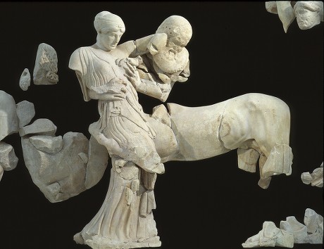 Centaur Eurytion Abducting Deidameia Apollo Battle Editorial Stock ...