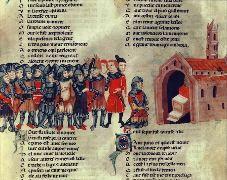 Knight Immersed Prayer Before Battle 14th Editorial Stock Photo - Stock ...