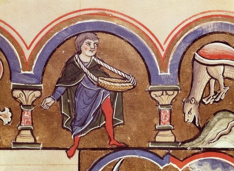 Sowing Seed 13th Century Gothic Manuscript Editorial Stock Photo ...