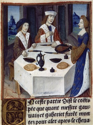 Two Knights Round Table Table Served Editorial Stock Photo - Stock ...