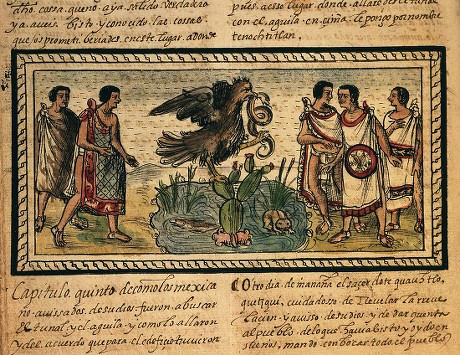 Foundation Tenochtitlan Aztec City Mexico Wandering Editorial Stock ...