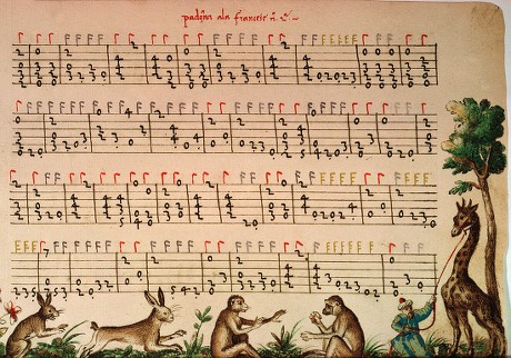 Folio Tablature Lute Music Capirola Lute Editorial Stock Photo - Stock ...