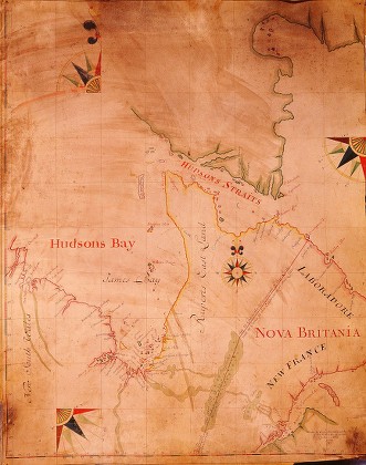 Map By William Hack 1685 Showing Editorial Stock Photo - Stock Image ...