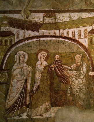 Presentation Christ Temple Fresco 12th Century Editorial Stock Photo ...