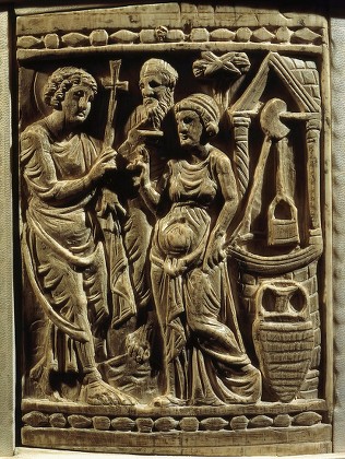 Christ Samaritan Woman Relief Throne Maximian Editorial Stock Photo ...