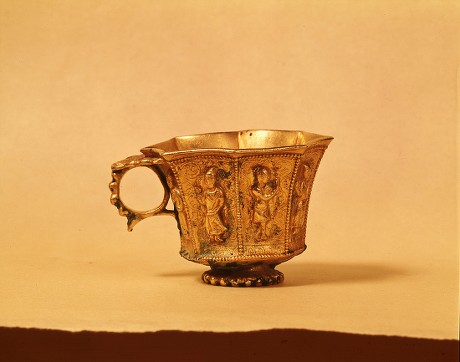 Silvergilt Octagonal Cup On Pedestal Human Editorial Stock Photo ...