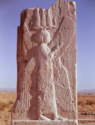 4winged Spirit Basrelief On Monumental Door Editorial Stock Photo ...