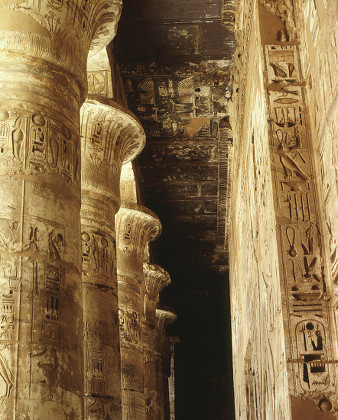 Portico Columns Campaniform Capitals Second Courtyard Editorial Stock ...