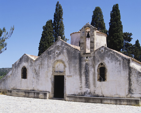 FAÇADE CHURCH PANAGHIA KERA 13TH-14TH CENTURY Editorial Stock Photo ...