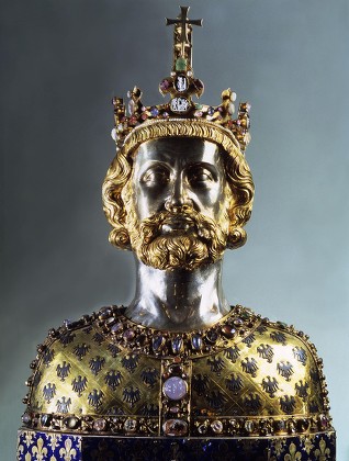 Reliquiary Bust Charlemagne 742814 Frankish King Editorial Stock Photo ...