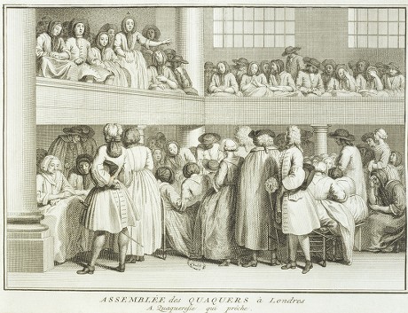 Sermon Quaker Meeting London C 1735 Editorial Stock Photo - Stock Image ...