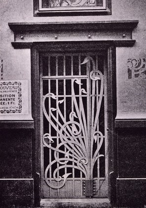 Entrance Door Art Nouveau Style 1898 Editorial Stock Photo - Stock ...