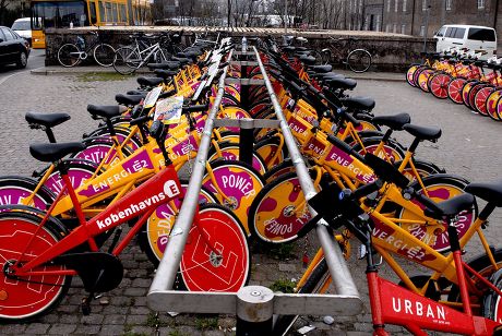 Free City Bicycles Locals Tourists Provided Editorial Stock Photo ...