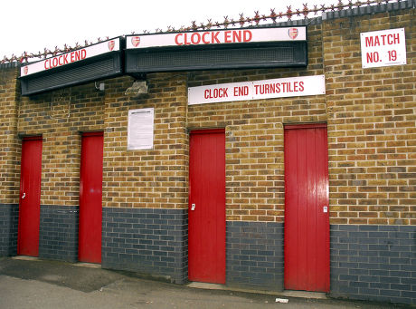 Clock End Turnstiles Highbury Stadium London Editorial Stock Photo ...