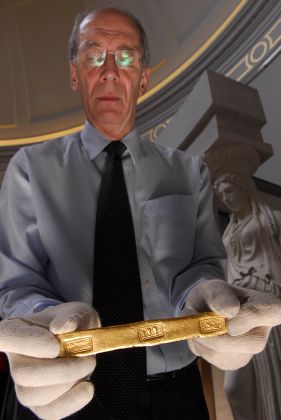 Curator John Keyworth Roman Gold Bar Editorial Stock Photo - Stock ...