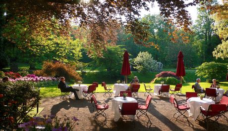Looking Out Wintergarten Restaurant Brenners Hotel Editorial Stock ...