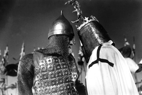1 Knights stand off scene still sergei eisenstein sovietmontage Stock ...