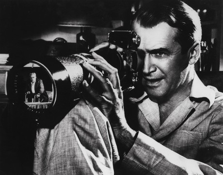 1 Telescopic lens telescope spying peeping tom scene still alfred ...
