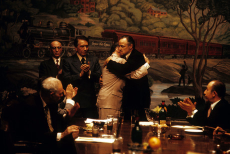 2 Mafia meetings scene still francis ford coppola Stock Pictures ...