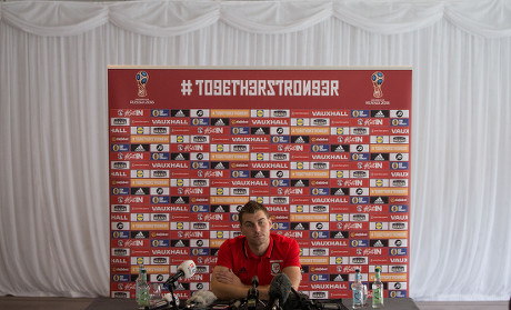 Wales Chris Gunter Speaks Media During Editorial Stock Photo - Stock ...